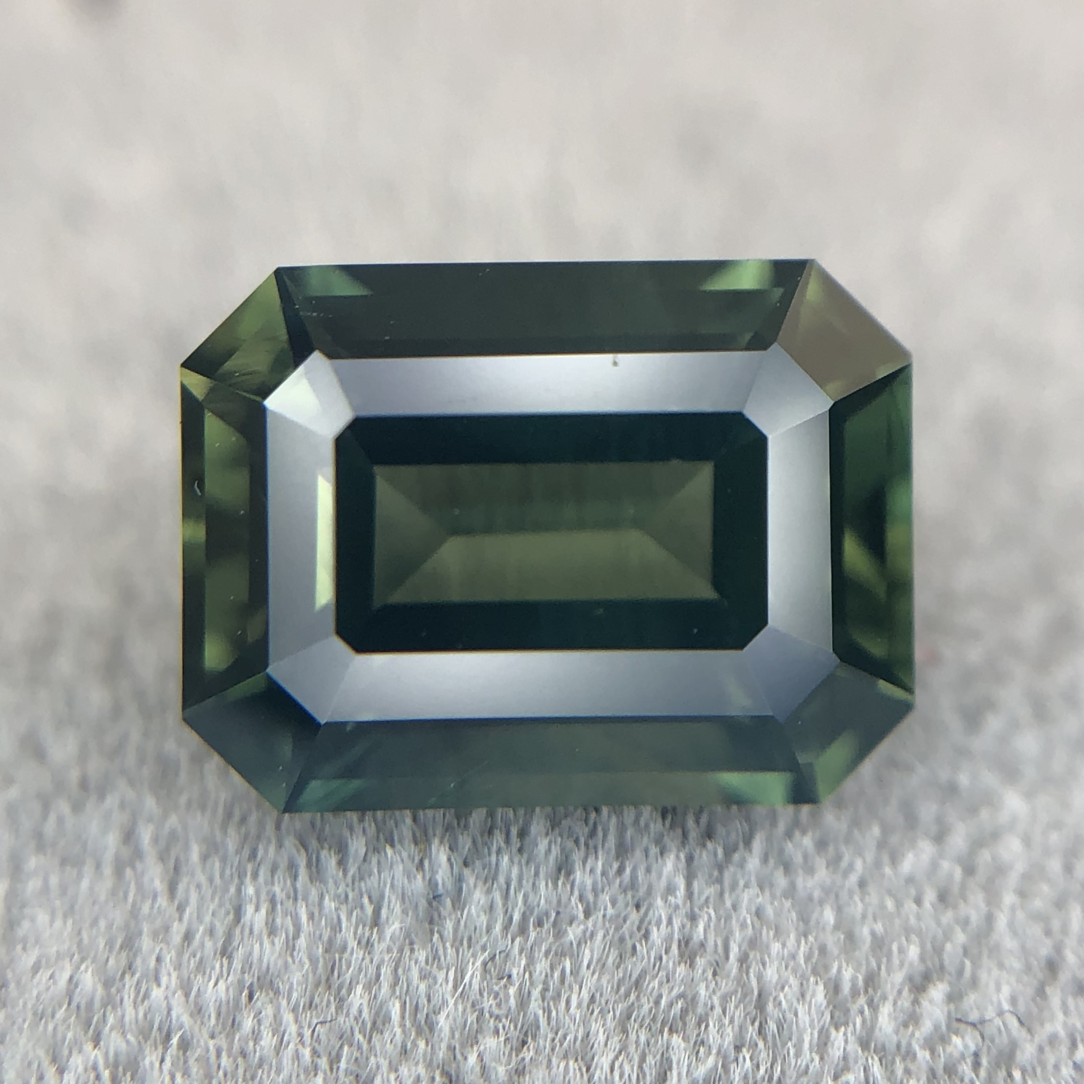 2.64ct Octagon Step Cut Sapphire