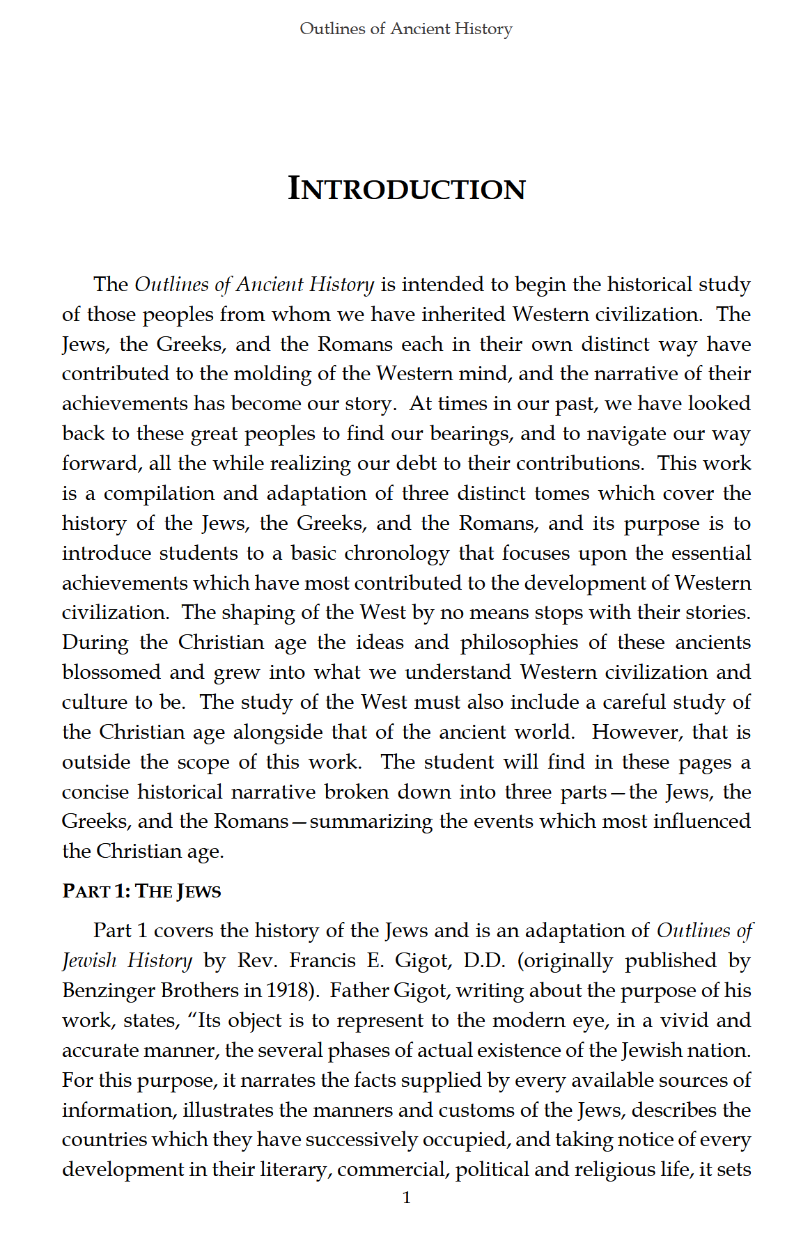 Outlines Ancient History Jews Greeks Romans